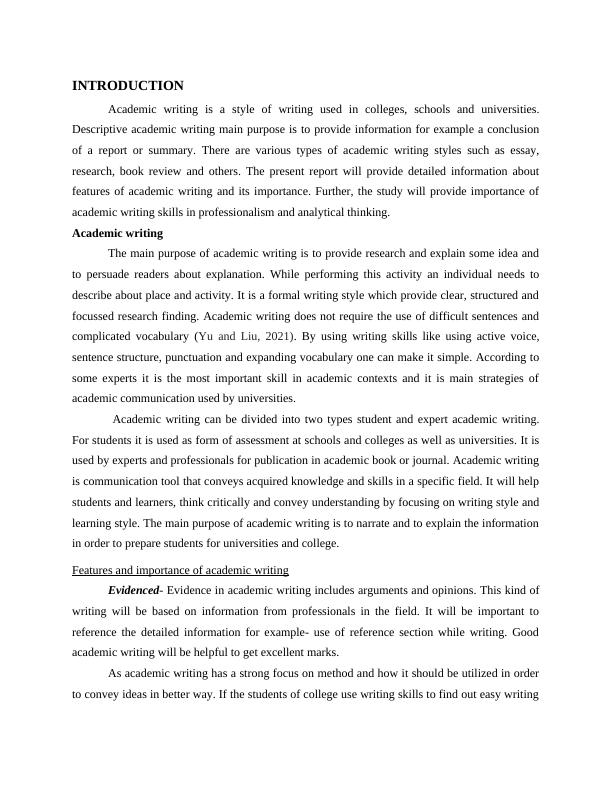 Features and Importance of Academic Writing: Study Skills for Higher ...