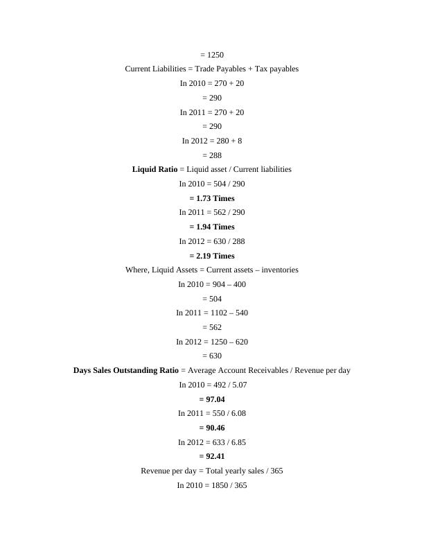 Accounting: Compute Ratios, Interpret Findings and Risk/Return Trade Off