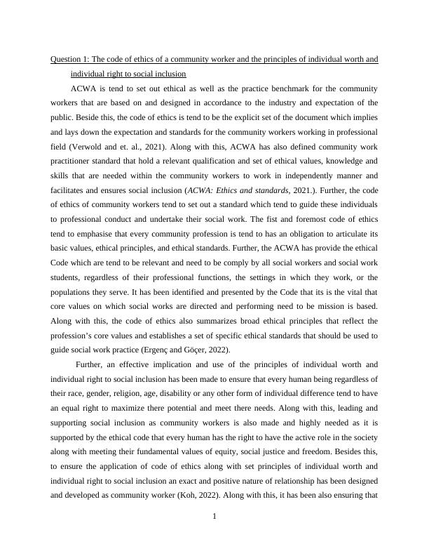 ACWA Standards: Code of Ethics, Provision of Service, Confidentiality ...