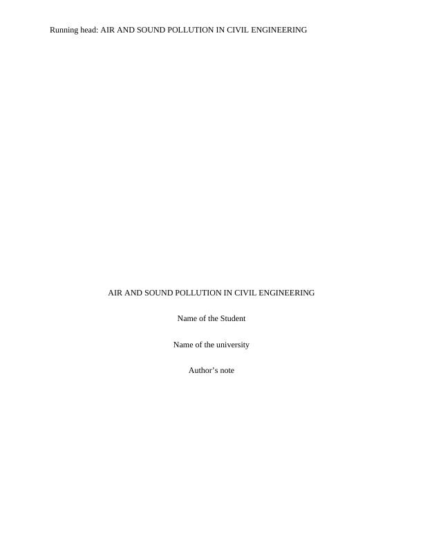 Air Pollution Civil Engineering at Ebony Dunlop blog