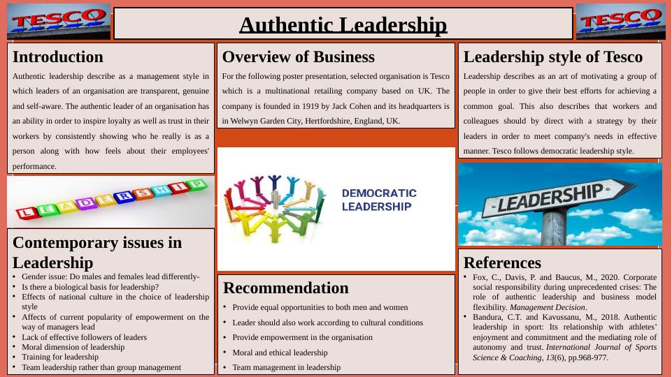 Tesco Leadership Style: Authentic Approach & Issues