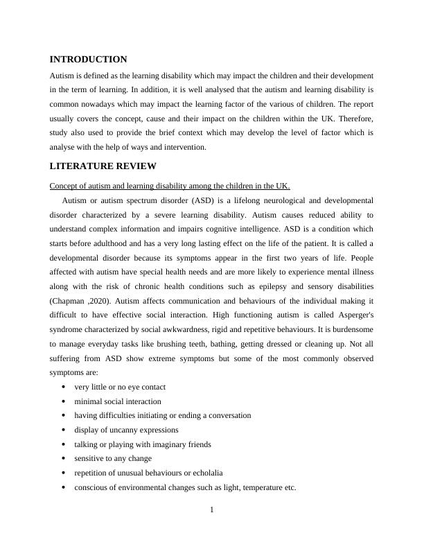 Autism and Learning Disability: Impact, Causes, and Strategies