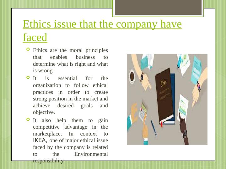 Business Ethics - Study of Relevant Business Policies and Practices