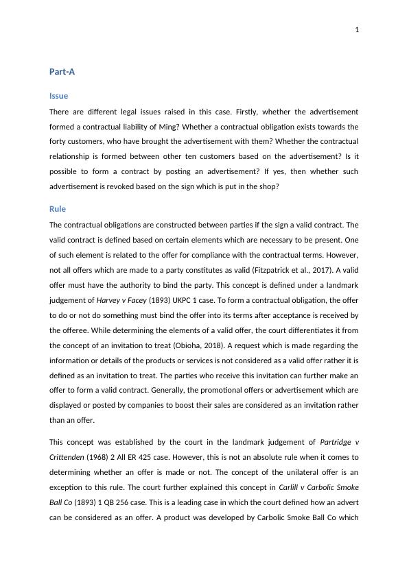 Business Law Assignment 1 Contract And Company Law Issues