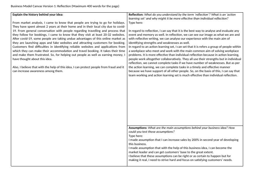 Business Model Canvas - Iteration and Reflection for Desklib