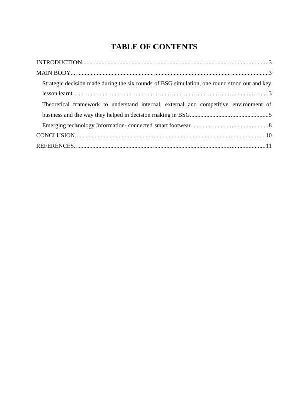 Business Strategy BSG Game 21 - Strategic Decisions, Theoretical ...