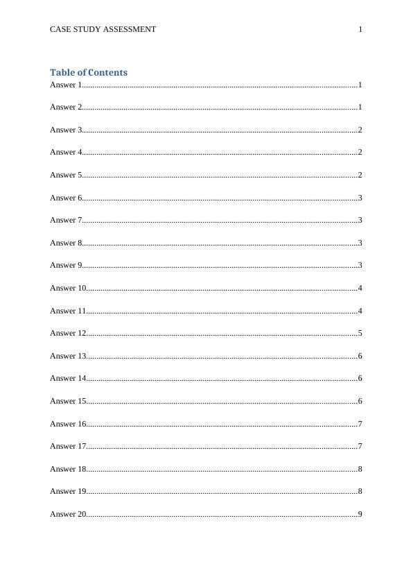 Case Study Assessment: Nursing Assignment | Desklib