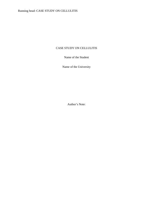 Case Study: Managing Cellulitis in a Diabetic Patient