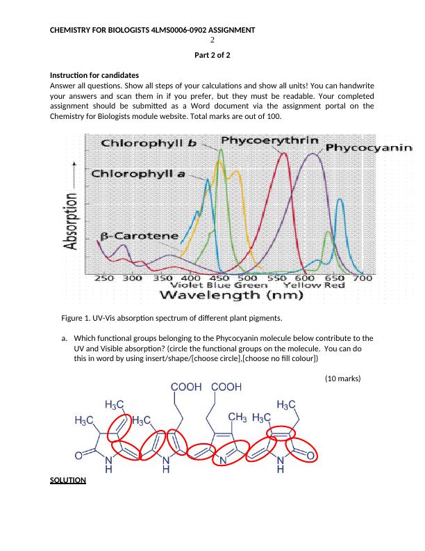 Spectroscopy of Plant Pigments: Chemistry Analysis