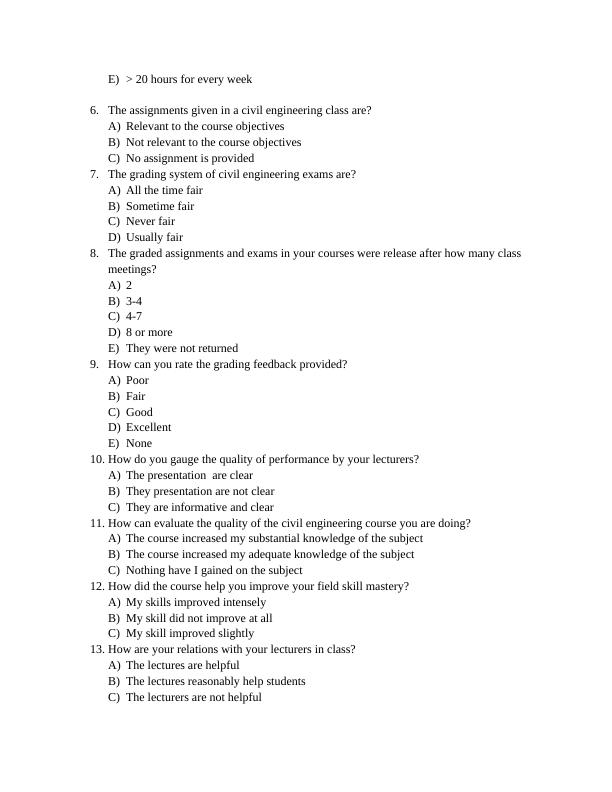 Self-Study Survey for Improving Civil and Construction Engineering ...