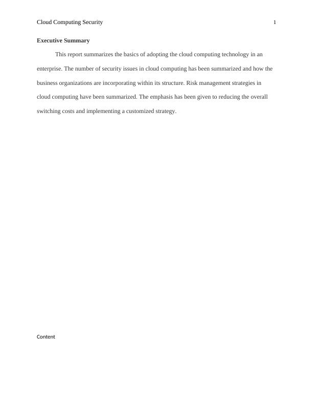 Cloud Computing Security In Depth Risk And Strategies