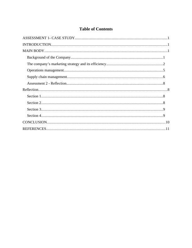 Coca Cola: Marketing, Operations and Supply Chain Management