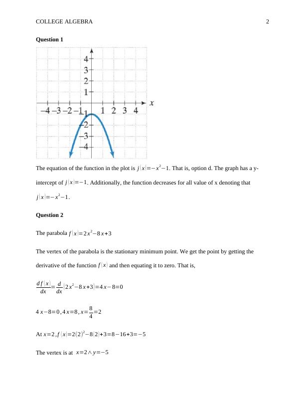 MAT111A College Algebra: Equations, Functions, Graphs