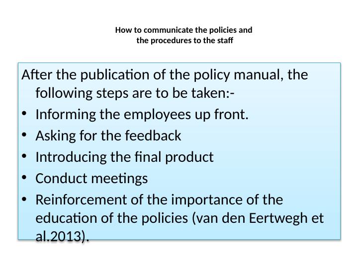 Effective Communication of Policies at Workplace - Tools and Strategies