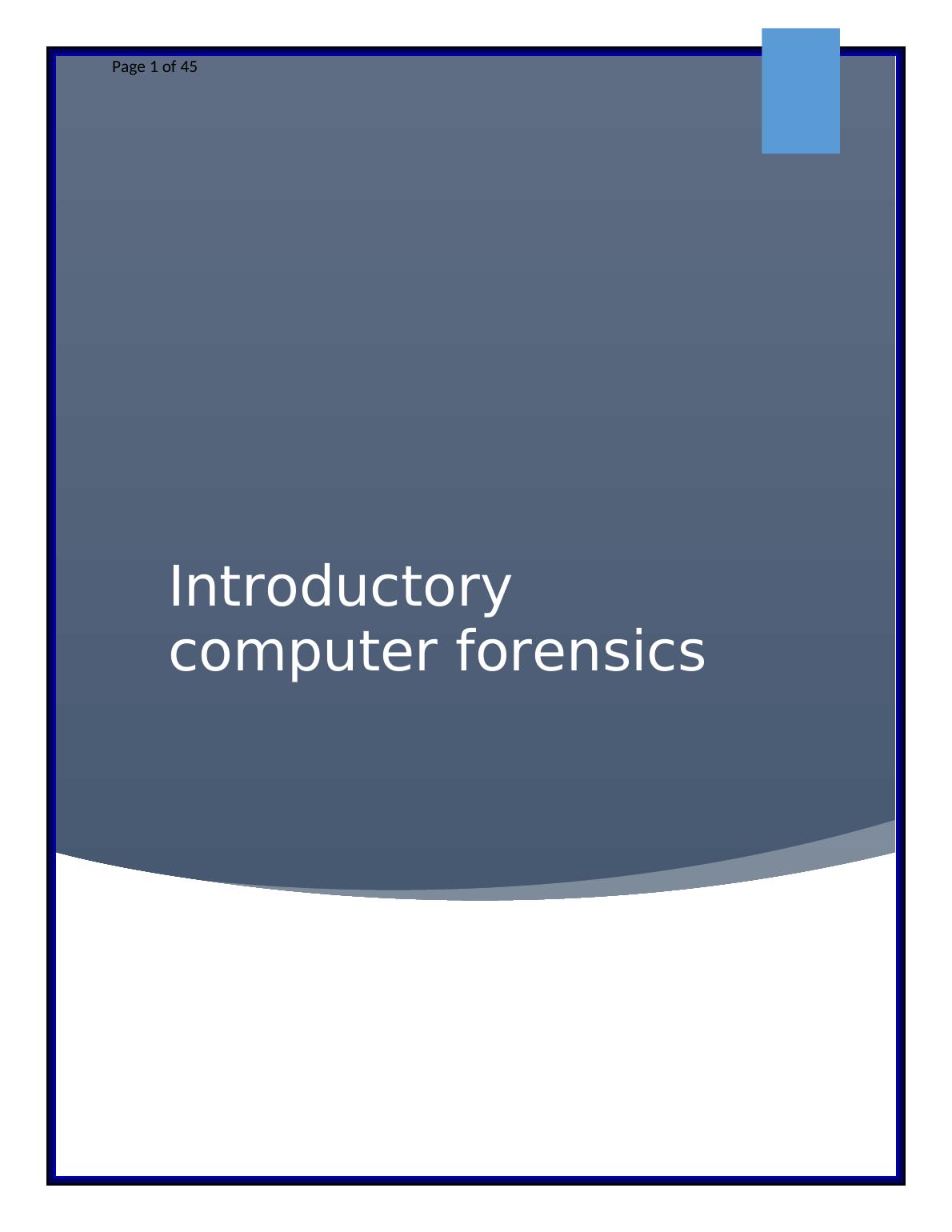 Computer Forensics Analysis of Clown Content on a Hard Drive | Desklib