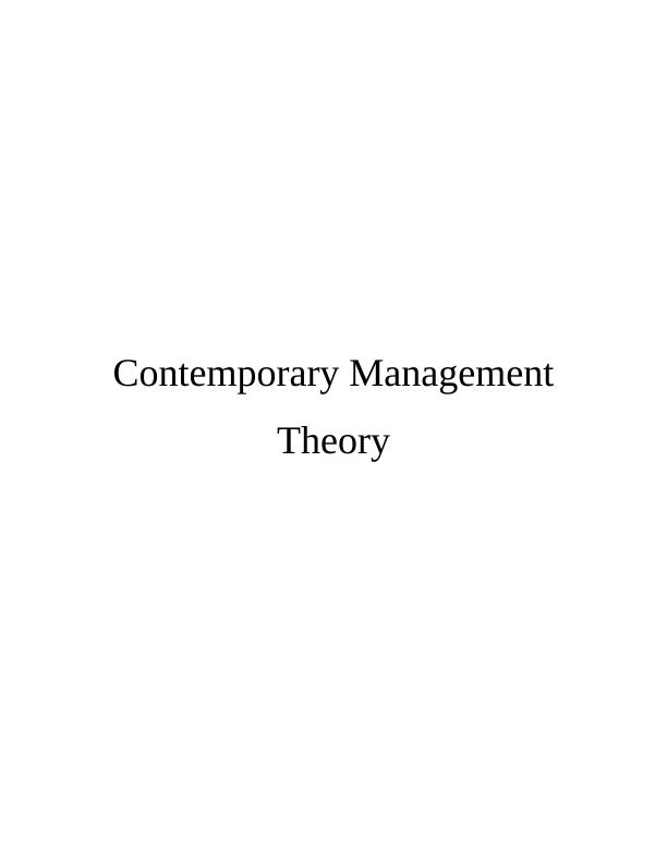 Contemporary Management Theory: Johnson and Scholes Cultural Web and ...