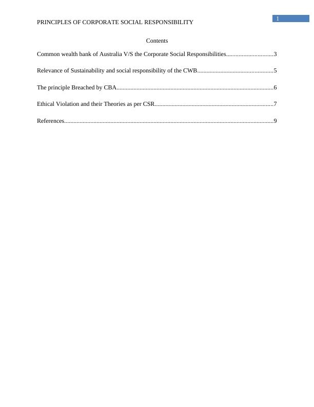 CBA and Corporate Social Responsibility: A Detailed Case