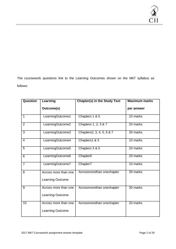 Risk Management and Regulation: M67 Coursework Assignment