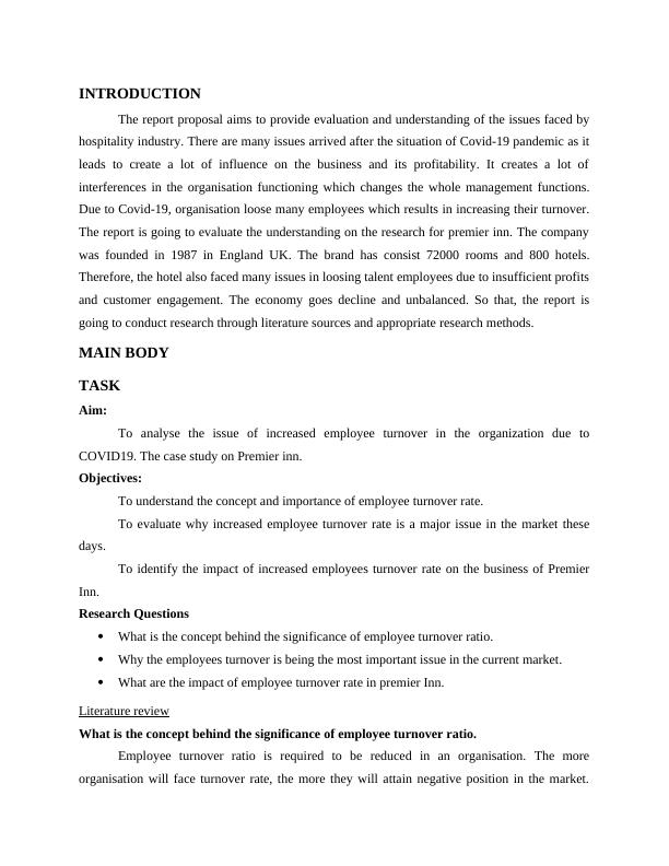 Impact of Covid-19 on Employee Turnover in Hospitality Industry: A Case ...
