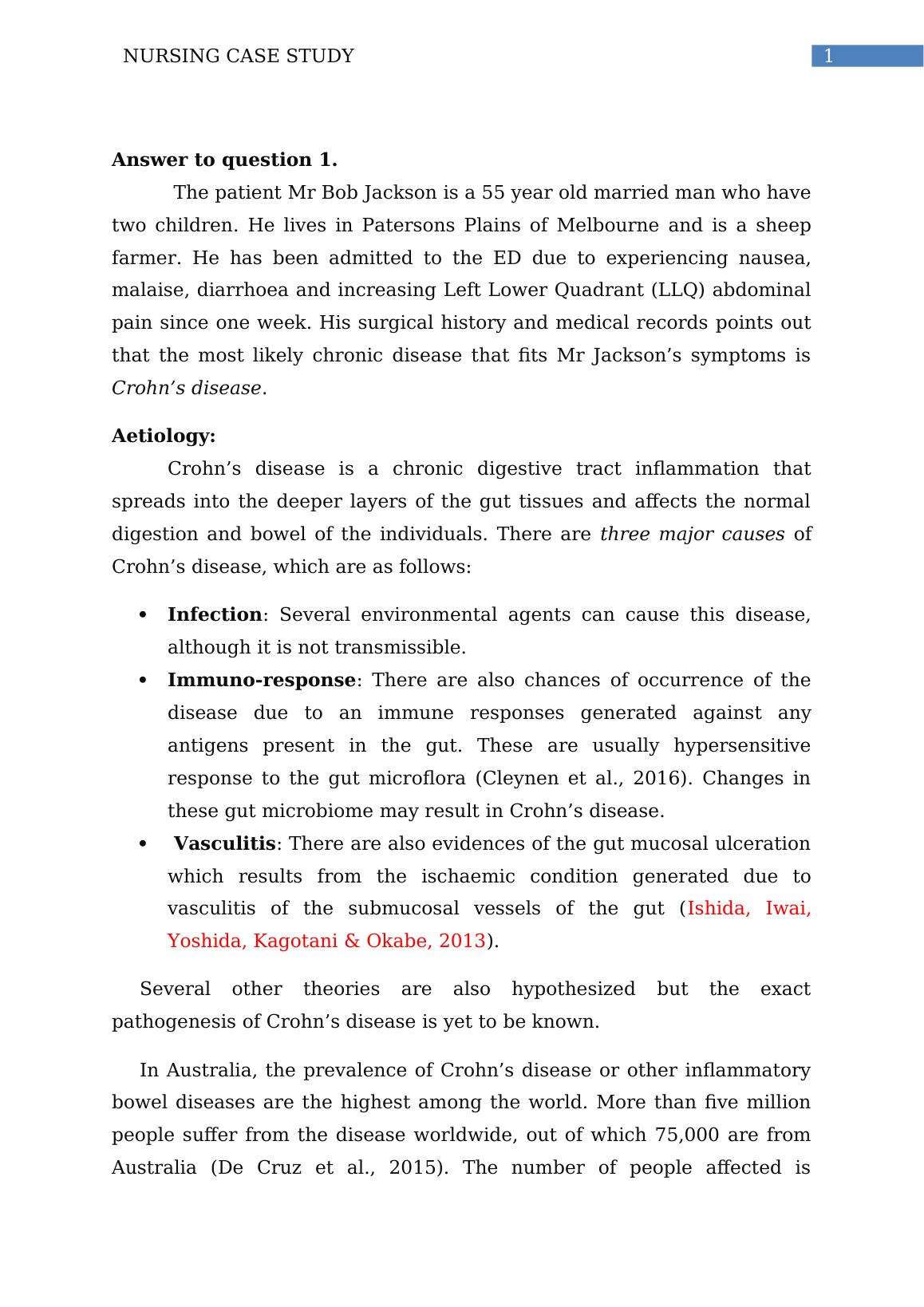 Nursing Case Study: Analyzing Mr. Jackson's Symptoms
