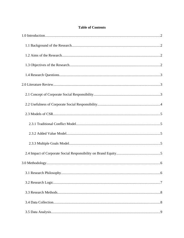 CSR and Brand Equity: Retail Sector Project in the UK
