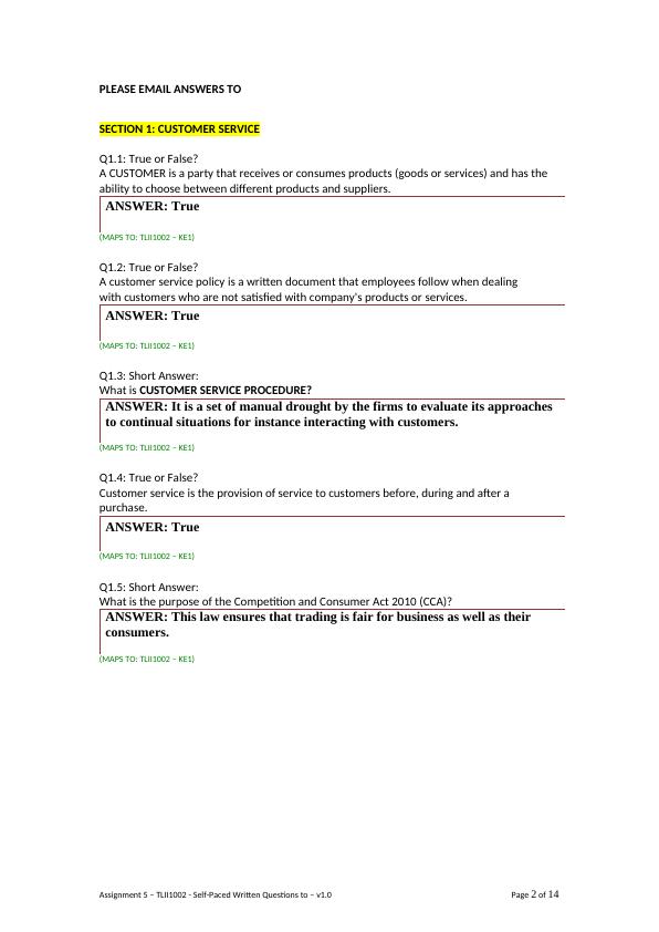 Customer Service Skills Assessment Desklib customer-service-skills-assessment-desklib