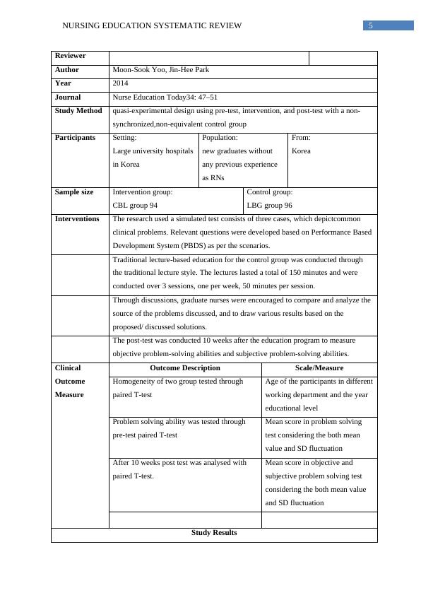 Data Extraction For Systematic Reviews And Research Desklib