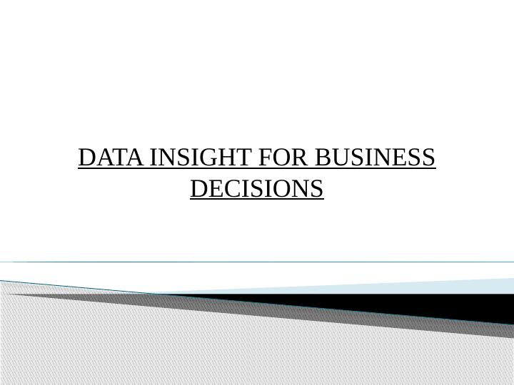 Data Insight for Business - Role of Quantitative and Qualitative Research