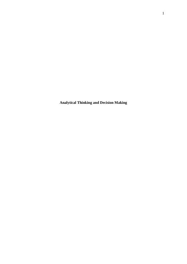 Importance Of Decision Making In Organisations Desklib 