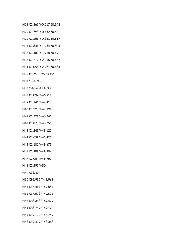 Desklib Machining Processes - NC Code