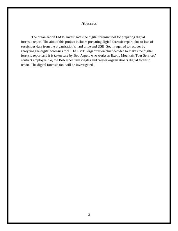 Digital Forensics: EMTS Data Recovery Report & Analysis