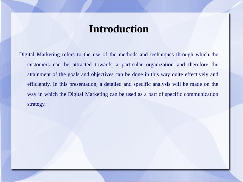 Digital Marketing: Methods and Techniques for Efficiency and Effectiveness