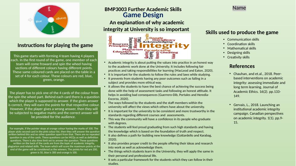 Importance of Academic Integrity at University - Further Academic Skills