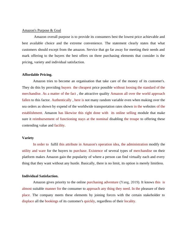 Understanding the Work Environment at Amazon - Desklib