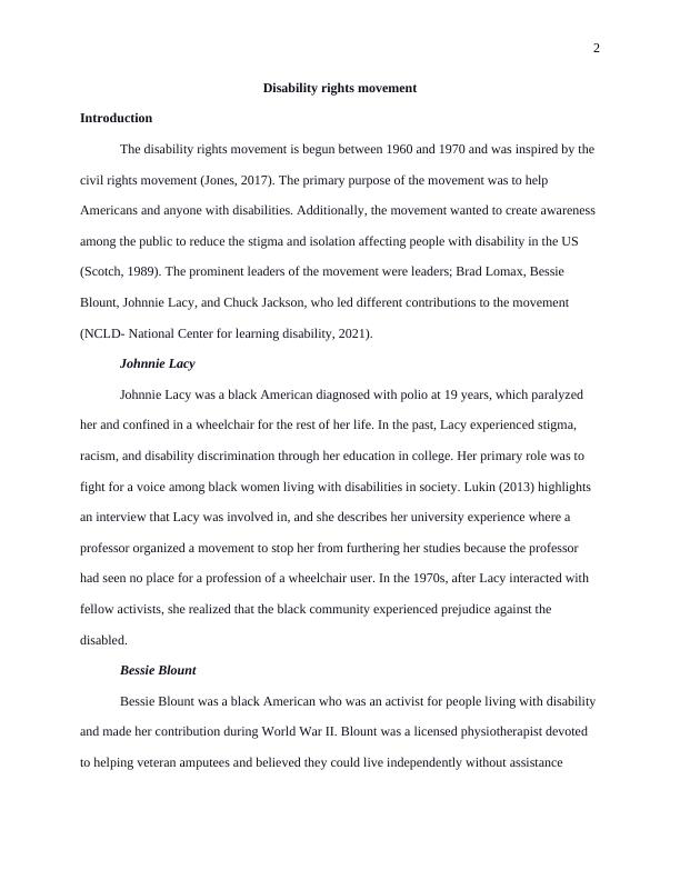 Disability Rights Movement: Actions & Social Changes