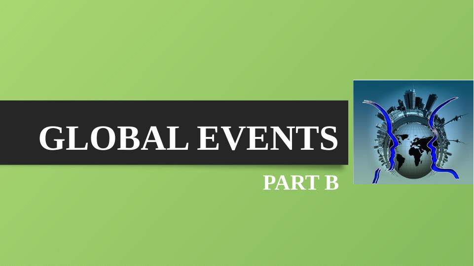 Impact of Global Events on Macro Environment and Organizational Behaviours