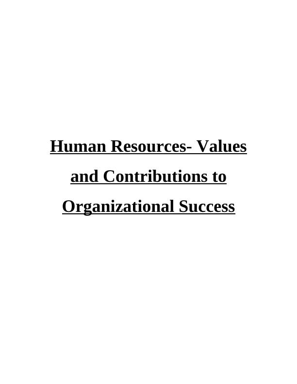 Importance of Organizational Design Theory and HR Contributions to Success