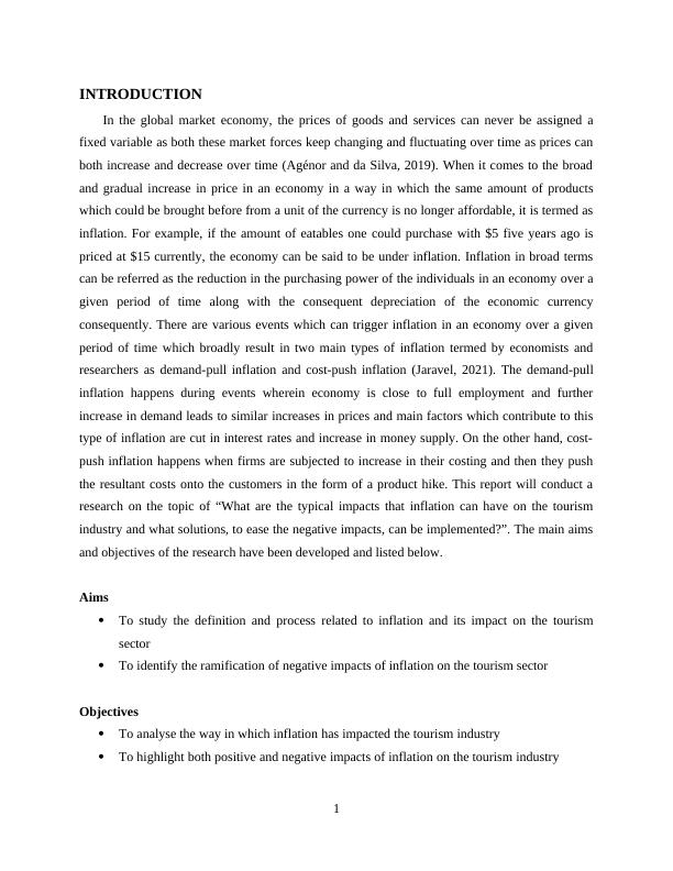Impact of Inflation on Tourism Industry: Research & Recommendations