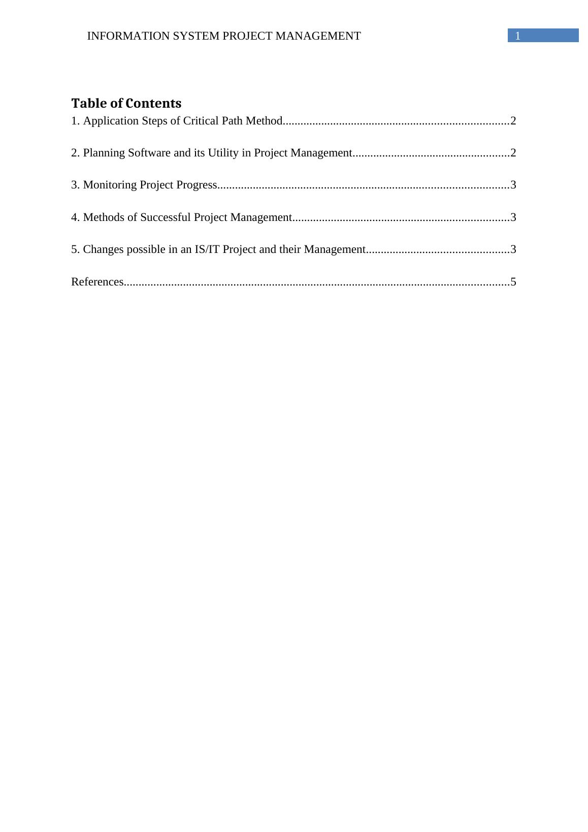 Information System Project Management Analysis & Strategies