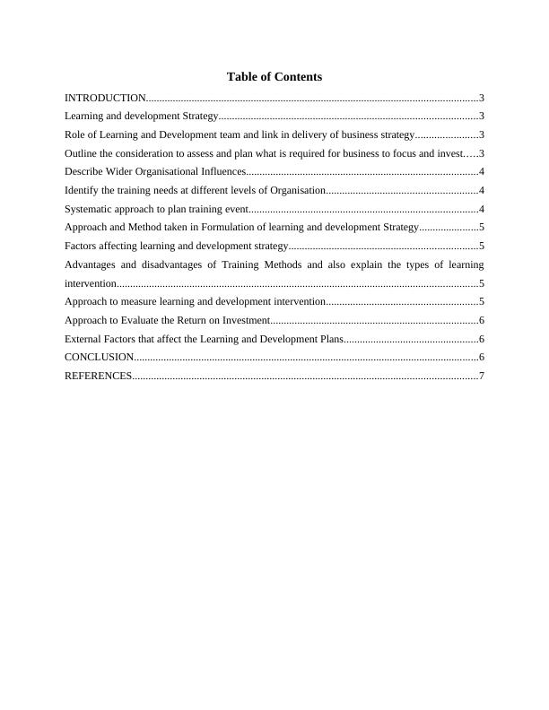 Aston Martin: HRM - Learning & Development Strategy Report