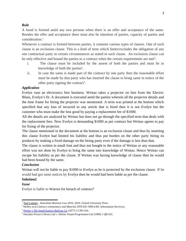 Case Study: Contract Law Analysis - Key Legal Issues