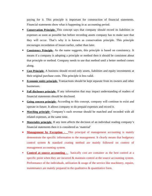 Management Accounting: Principles, Role, and Techniques - Desklib