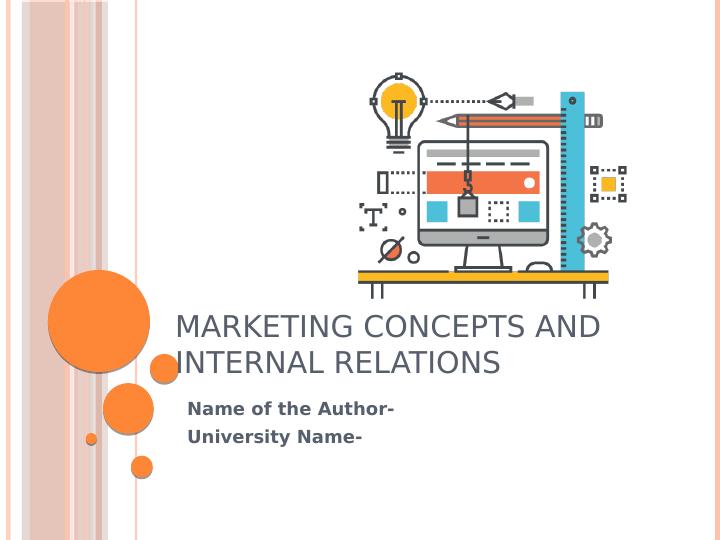 Marketing Concepts and Internal Relations - Desklib