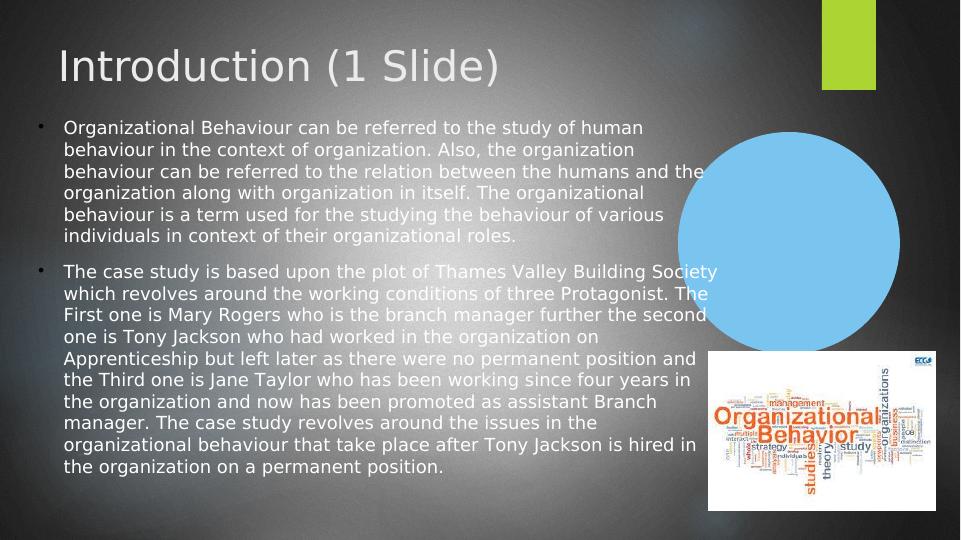 Organisational Behaviour: Issues, Theories, and Recommendations