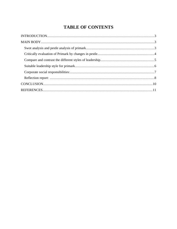 Primark: Business Analysis, Leadership & CSR Report