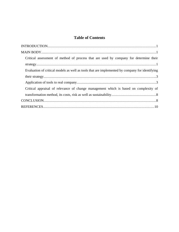 Deloitte's Strategic Management and Strategy Evaluation