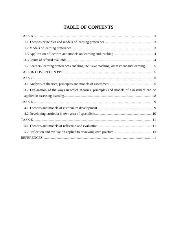 Theories, Principles & Models in Education Analysis