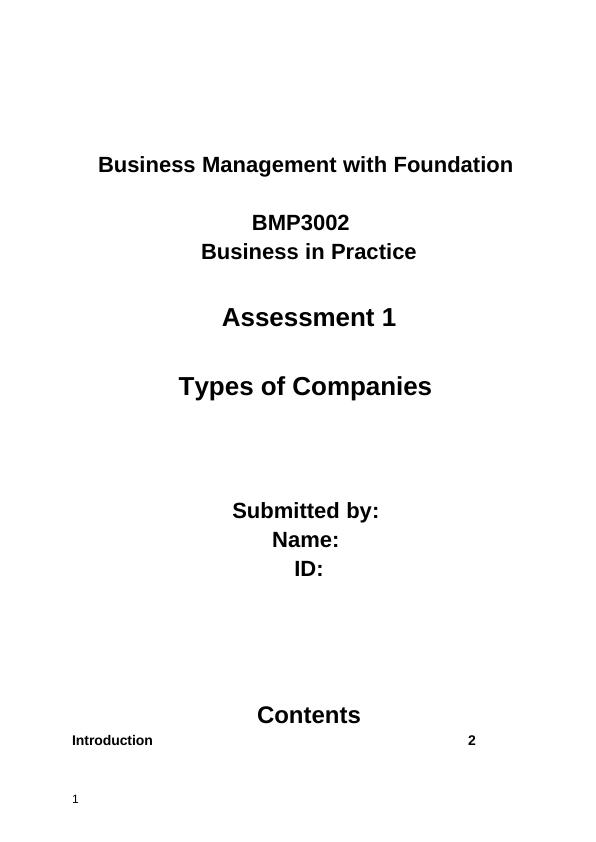 Types of Companies and Their Structures: A Comprehensive Guide - Desklib