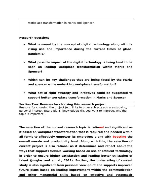 Marks & Spencer: Digital Workplace Transformation Analysis