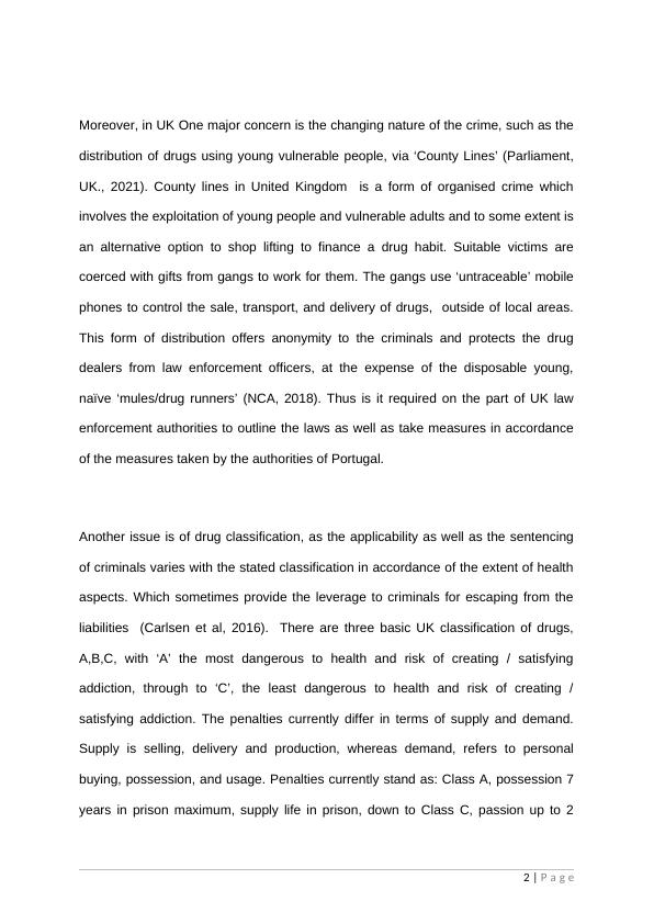 UK & Portugal: Drug Control Legislative Comparison
